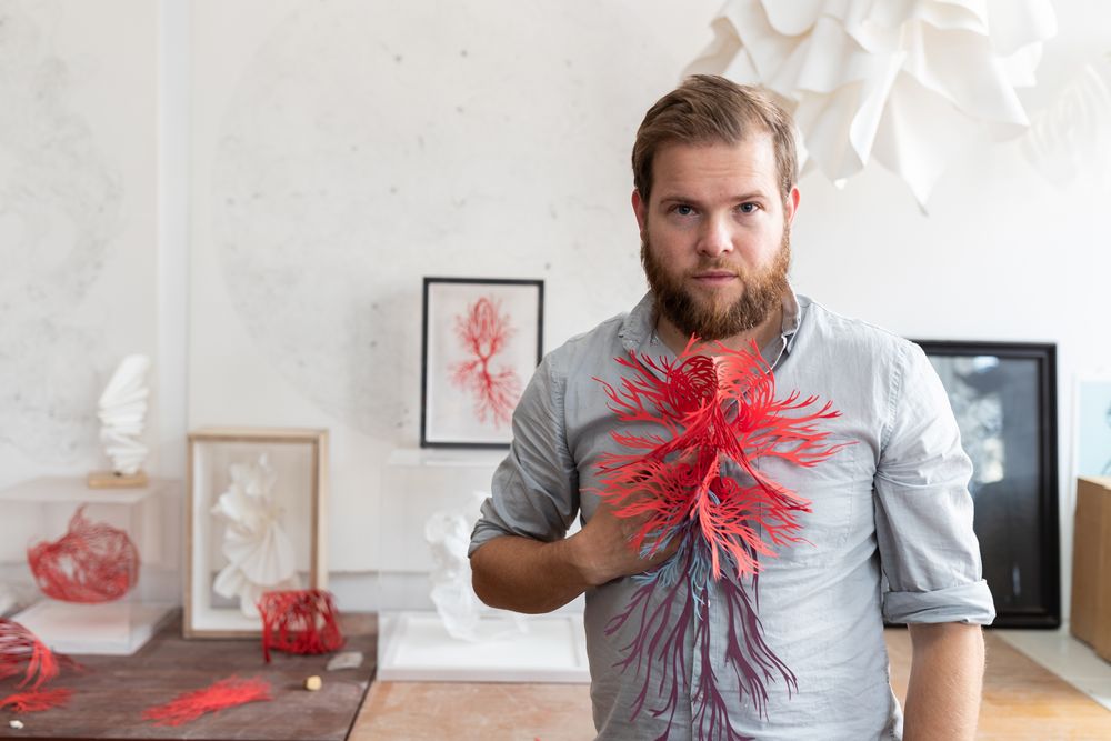 Andy Singleton: paper works in the making