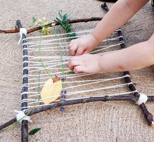 Playday activity: Create a natural weaving frame